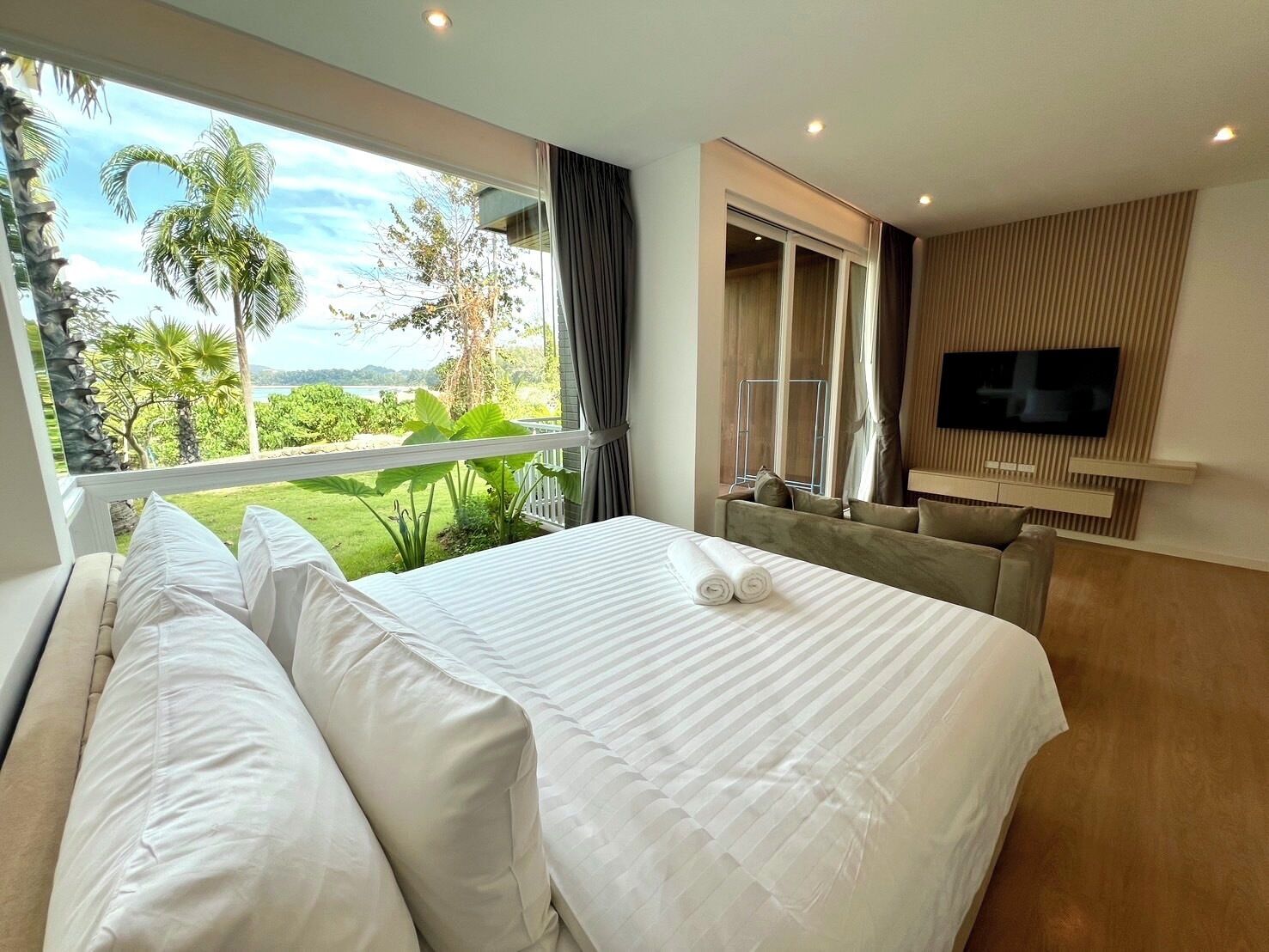 Estúdio Comfort, varanda, vista para o mar | Secretária, Wi-fi grátis 