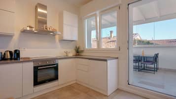 Penthouse Deluxe, 3 quartos | Cozinha privada