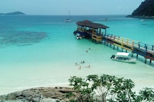 Uma praia privada nas proximidades