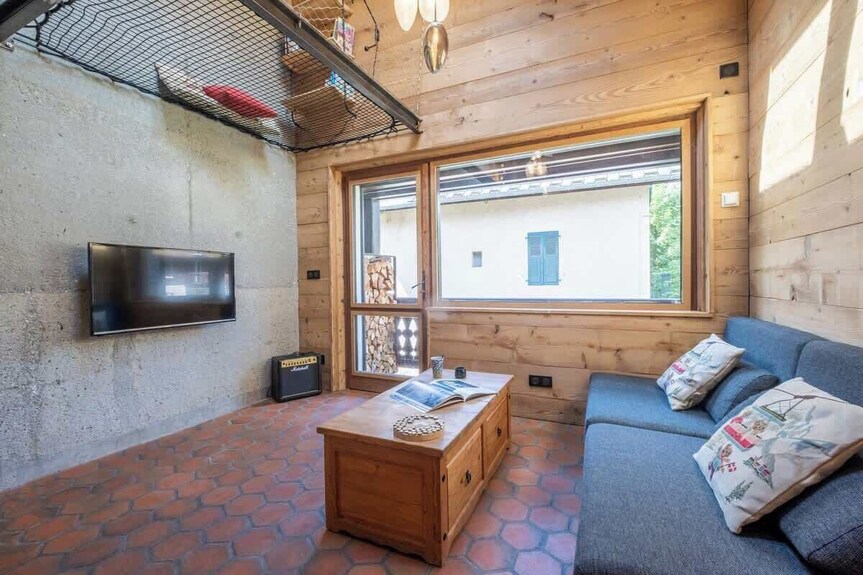 Châlet Racar Pour 4 Personnes, Centre Ville Et Vue Sur La Montagne - Les Praz de Chamonix