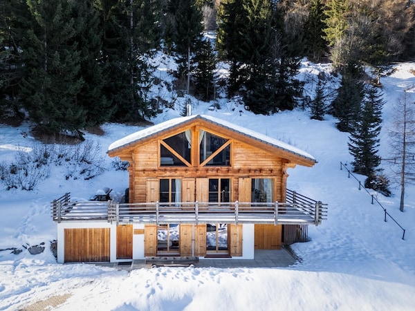 Chalet 18 ÎLes Luxury Chalet With Sauna La Tzoumaz - Schweiz