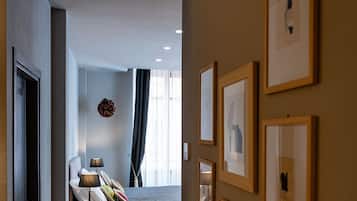 Suíte executiva, vista para a cidade | 1 quarto, cofres nos quartos, cortinas blackout, quartos à prova de som