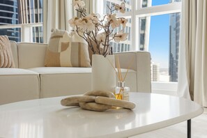 Apartamento Standard | Sala de estar | Smart TV de 50 polegadas com canais digitais 