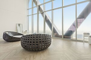 Apartamento Superior | Sala de estar | Smart TV de 50 polegadas com canais digitais 