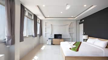 Superior King | 1 quarto, escrivaninha, roupa de cama
