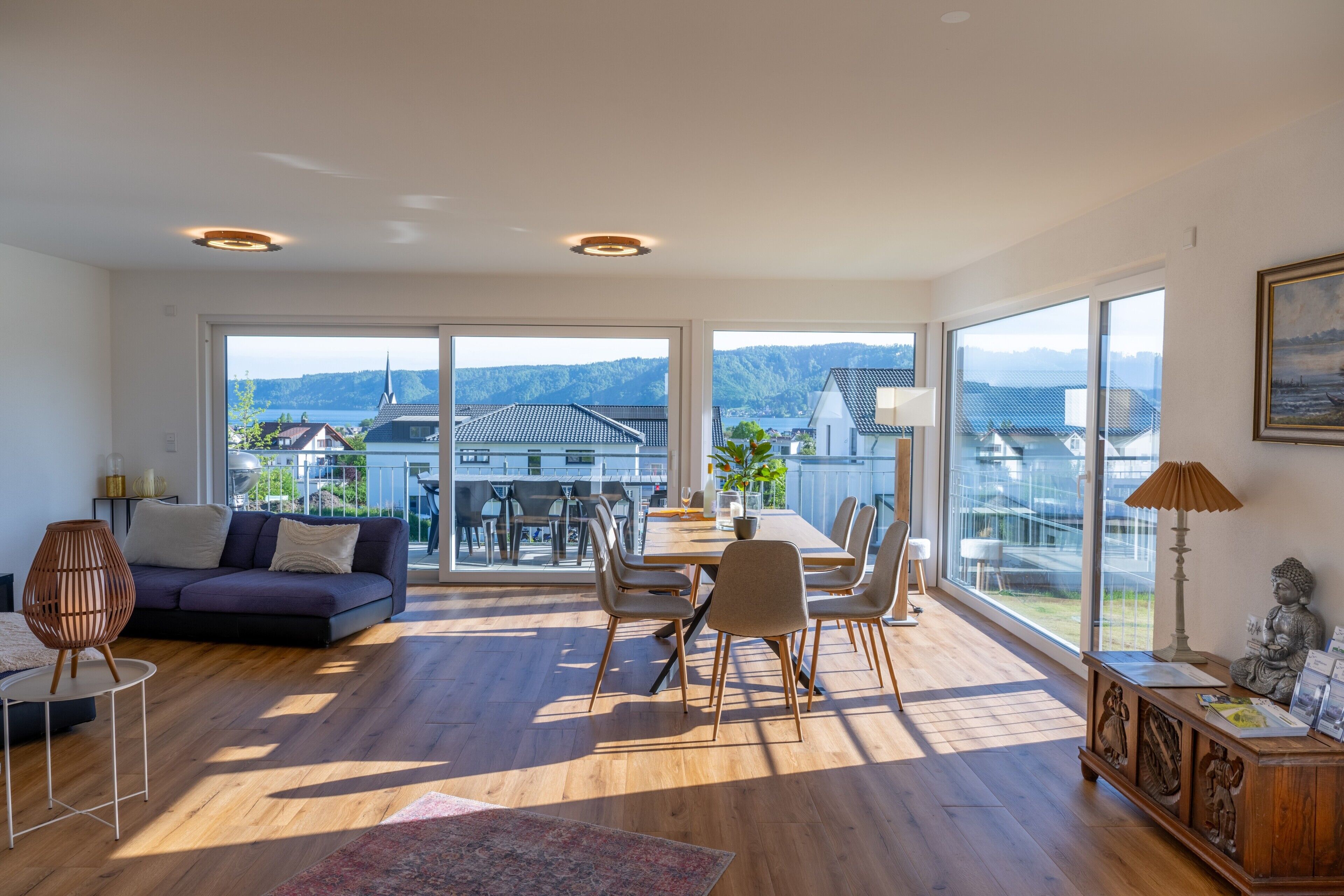 Ferienhaus Aura Mit Seesicht, Alpenblick,terrasse, Balkone, Garten Und Wi-fi - Bodman-Ludwigshafen
