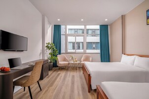 Quarto Quádruplo Familiar | Vista para a cidade