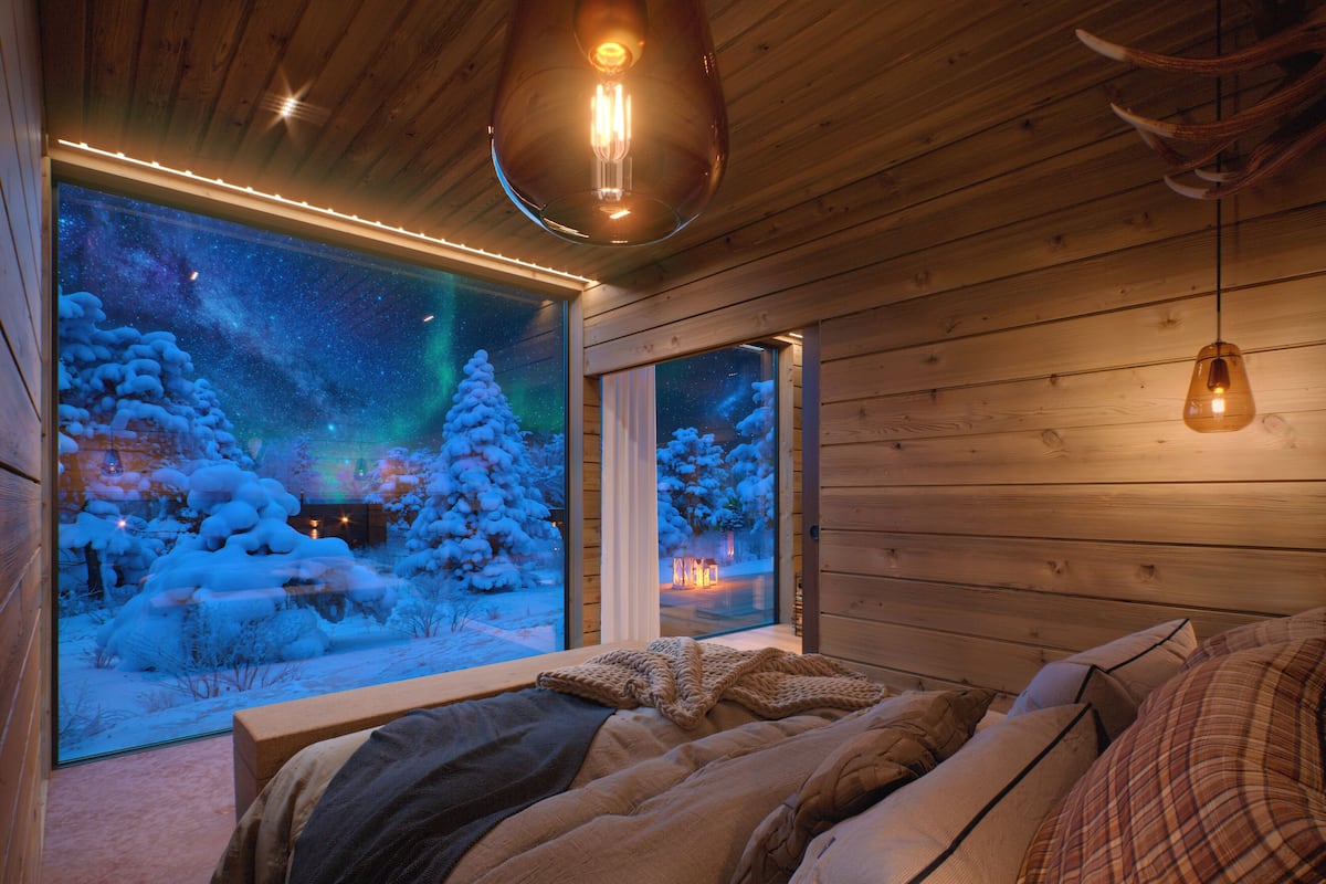 Chalé Deluxe, vista para o parque (Arctic Sky Villa) | Vista do quarto