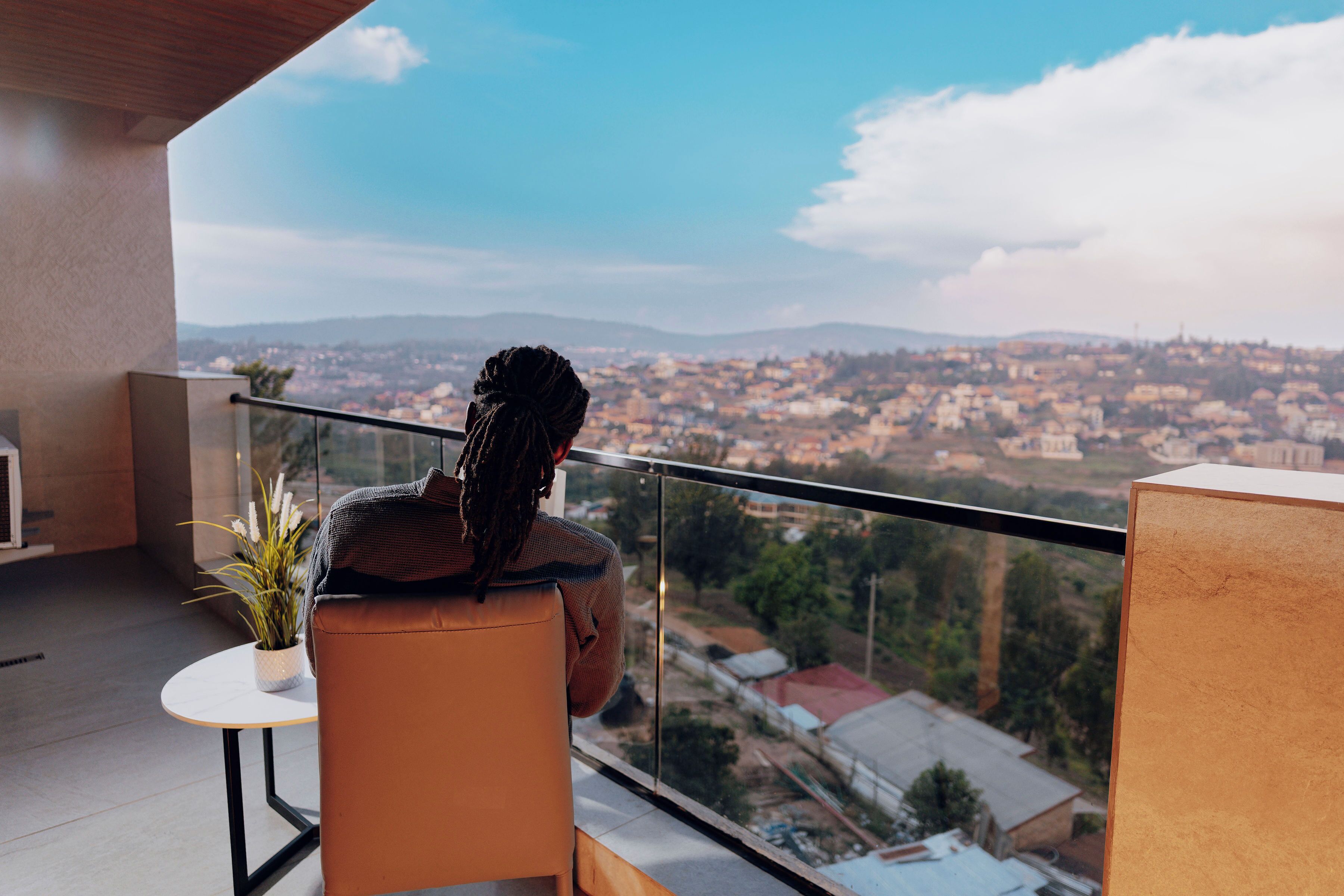 Apartamento executivo, 2 quartos, vista para a montanha, ao lado da montanha | Terraço/pátio