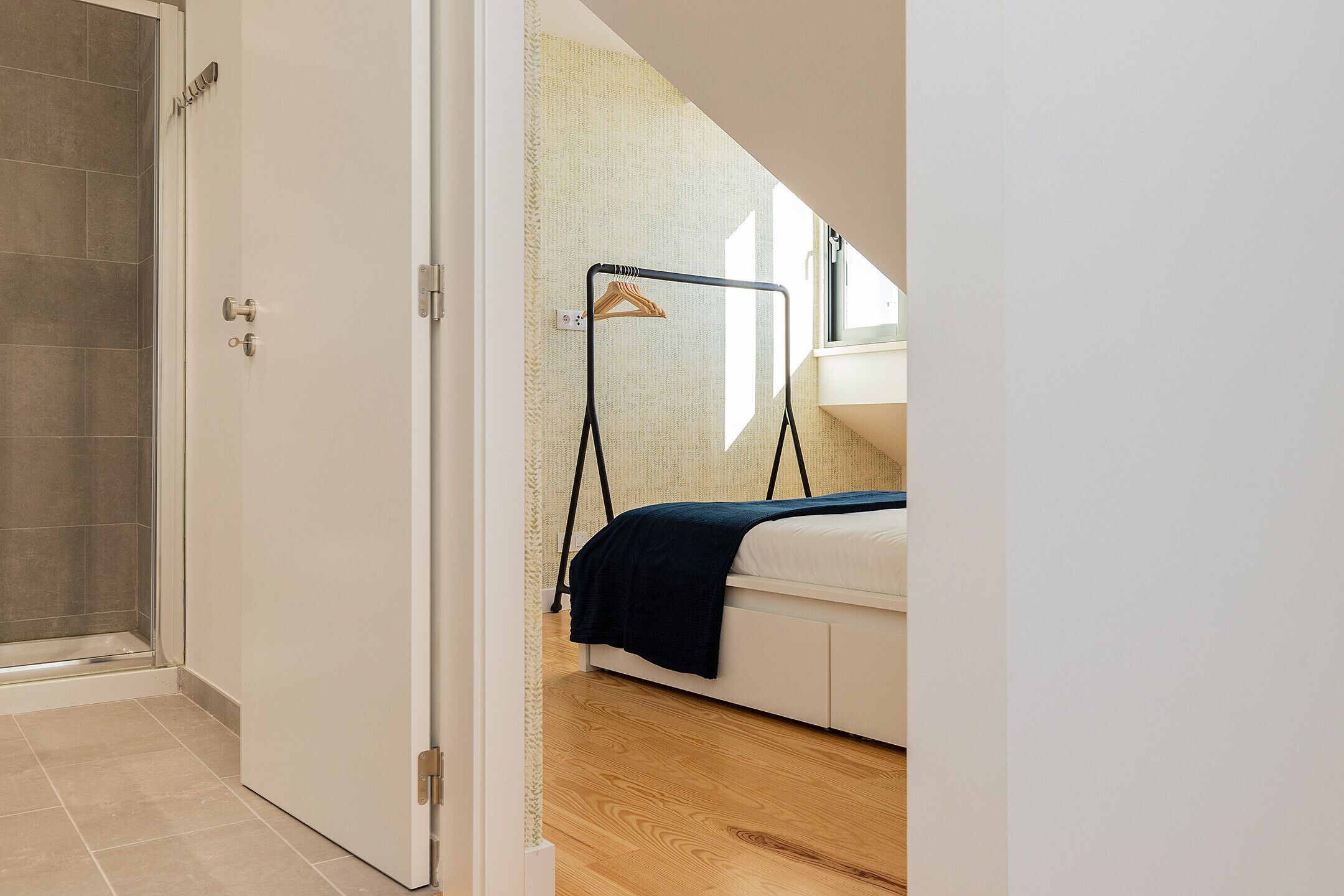 1 quarto, roupa de cama fornecida 