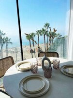 Apartamento de Luxo, vista para o mar | Sala de estar
