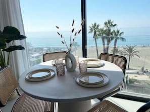 Apartamento de Luxo, vista para o mar | Sala de estar