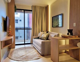 Apartamento | Área de estar | TV LED