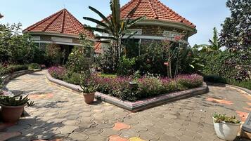 Chinelos, toalhas fornecidas