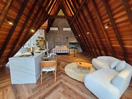 Cabana de Madeira Exclusiva, vista para a montanha | Wi-fi grátis, roupa de cama fornecida 