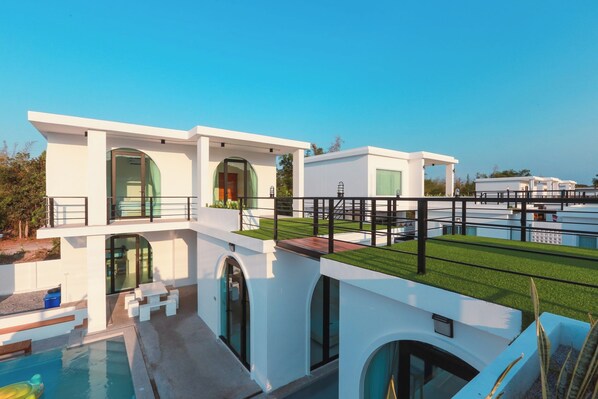 Villa Deluxe, piscina privativa, vista para a montanha | 3 quartos, secretária, Wi-fi grátis, roupa de cama fornecida