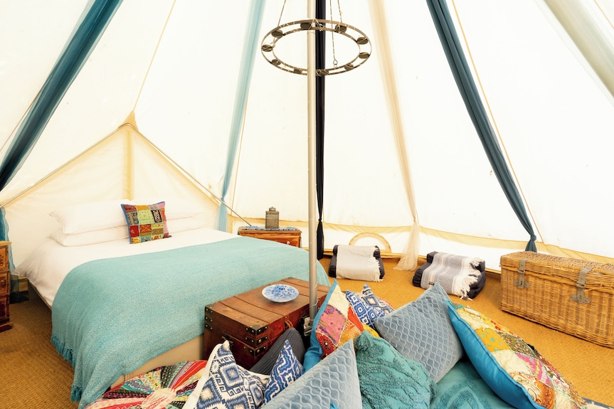 Spacious And Cosy 6 Meter Themed Moroccan Bell Tent In A Woodland Clearing - Newbury