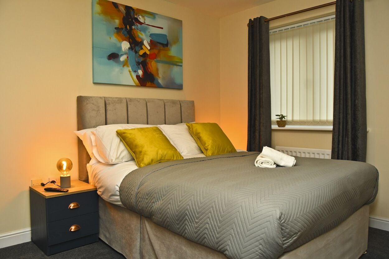 Quarto casal superluxo, banheiro compartilhado | 1 quarto, camas com colchões de espuma com sistema de memória