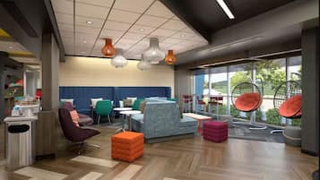 Área de estar no saguão