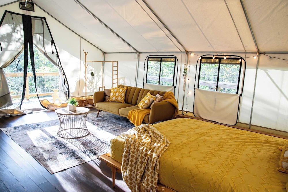 Goldfinch's Nest- Cozy Heated Glamping Tent in RRG - Lee County | Vrbo