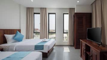 Quarto Twin Executivo | Lençóis de algodão egípcio, roupa de alta qualidade, edredões de penas