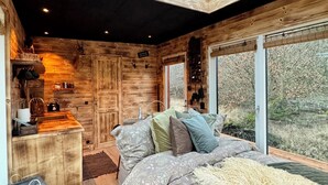 Casa de Campo Deluxe, 1 cama queen-size, sauna, vista para o lago | Wi-fi grátis, roupa de cama fornecida 