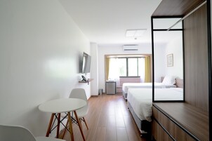 Quarto Triplo Premier | Wi-fi grátis, roupa de cama fornecida 