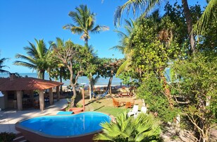 Quarto triplo superior, varanda coberta, vista para o mar | Vista do quarto