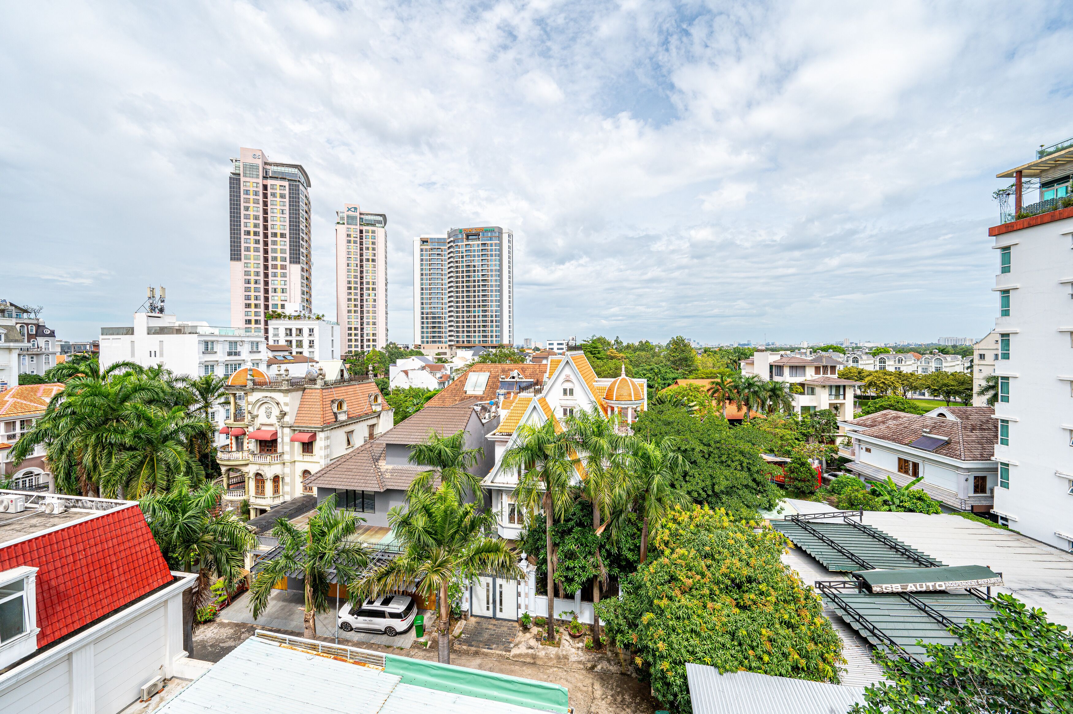 Apartamento superluxo, vista para a cidade | Vista do quarto