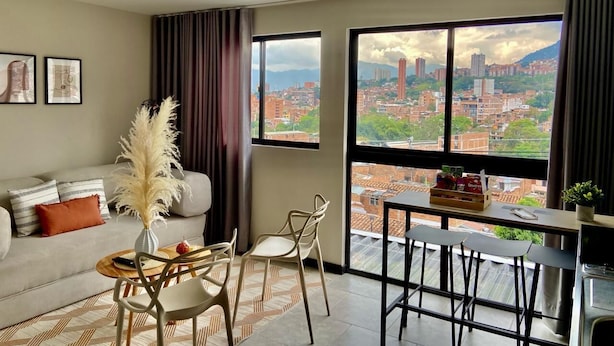 Apartamento Comfort, Vista para a cidade | Sala de estar