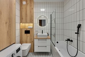 Apartamento Comfort, vista para o mar | Casa de banho