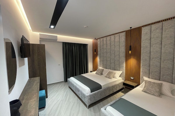 Apartamento luxo | 1 quarto, Wi-Fi de cortesia, roupa de cama