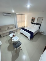 Apartamento | 1 quarto, espaço de trabalho para notebook, cortinas blackout