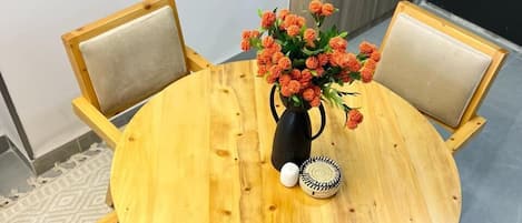 Opções para refeição no quarto