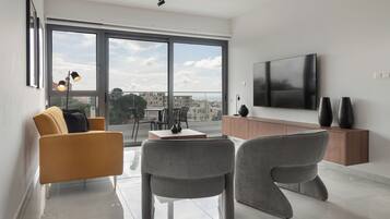 Apartamento de Luxo, vista para o mar | Vista do quarto