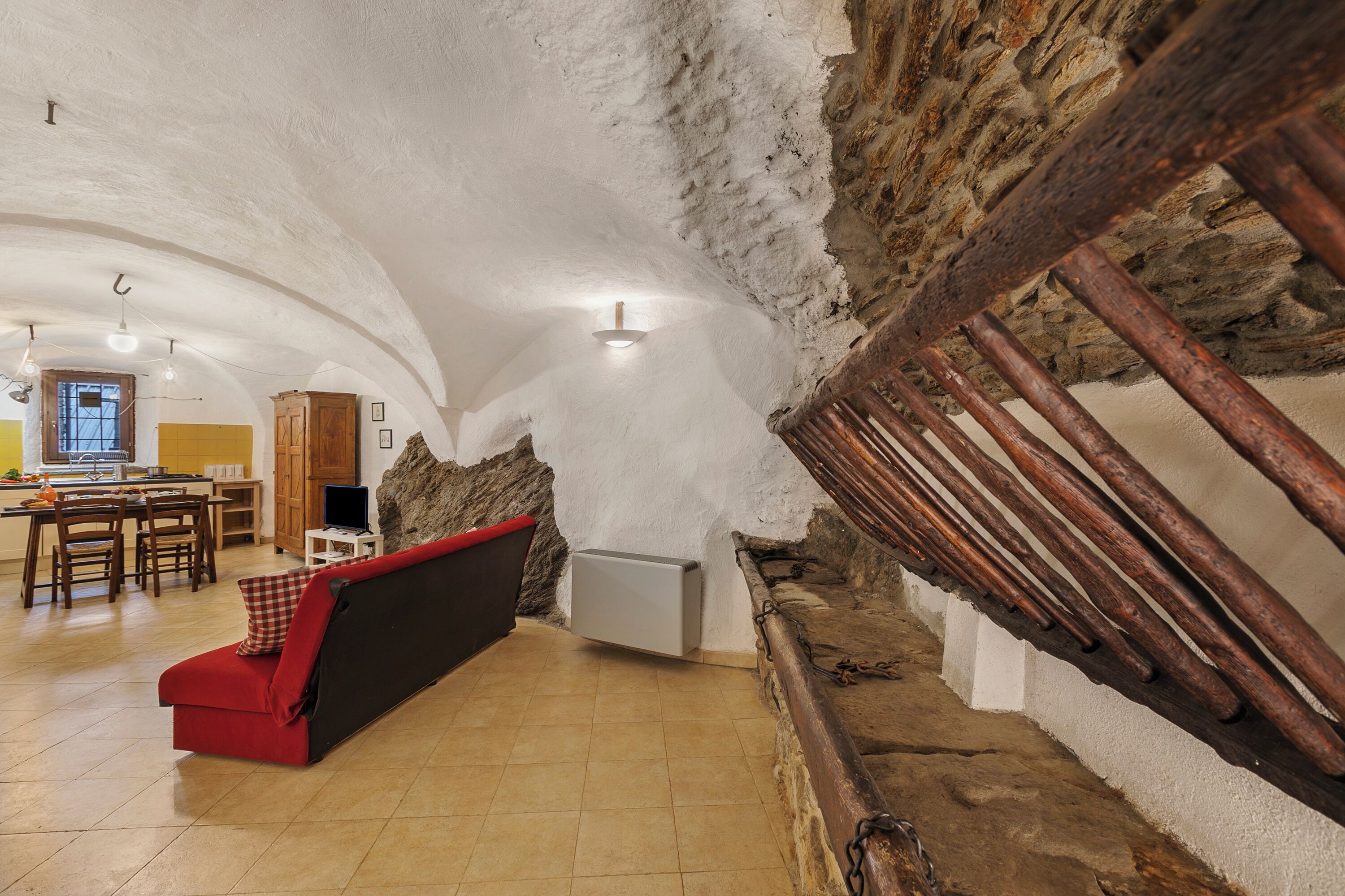 Apartamento Standard, 1 quarto, micro-ondas (La Casetta Del Borgo - Rustic Studio) | Sala de estar | TV de ecrã plano 