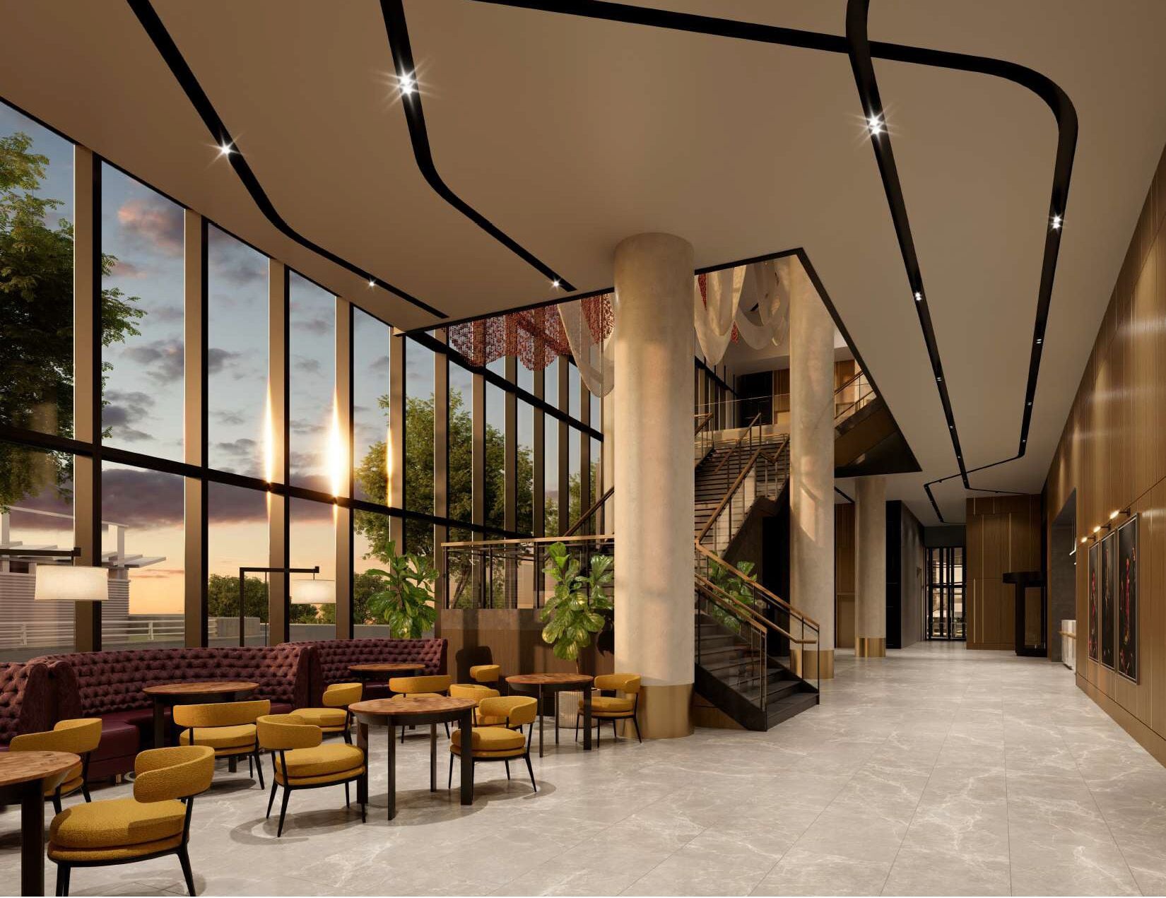 Sala de estar do lobby