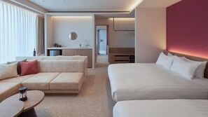 Quarto Quádruplo Deluxe | 1 quarto, cofre no quarto, ferro/tábua de engomar, Wi-fi grátis 