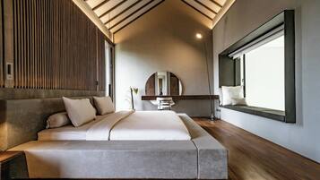 Villa, 2 quartos, pátio, vista para a piscina | 2 quartos, lençóis de algodão egípcio, roupa de alta qualidade