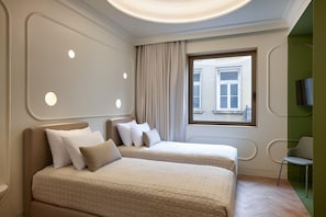 Quarto Duplo ou Twin Superior | Roupa de alta qualidade, minibar, cofre no quarto 