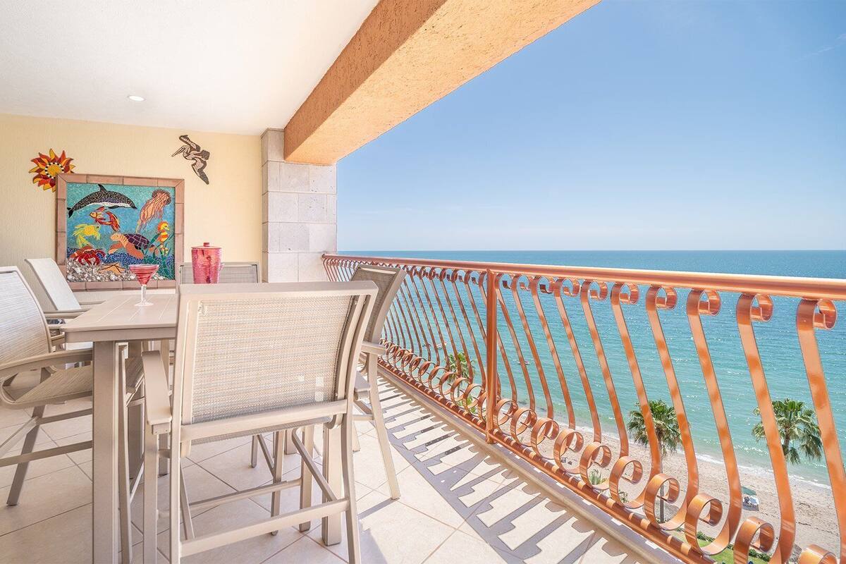 Apartamento em Condomínio Fechado, várias camas, varanda, vista para o oceano (Sonoran Sun SE 808) | Refeições ao ar livre