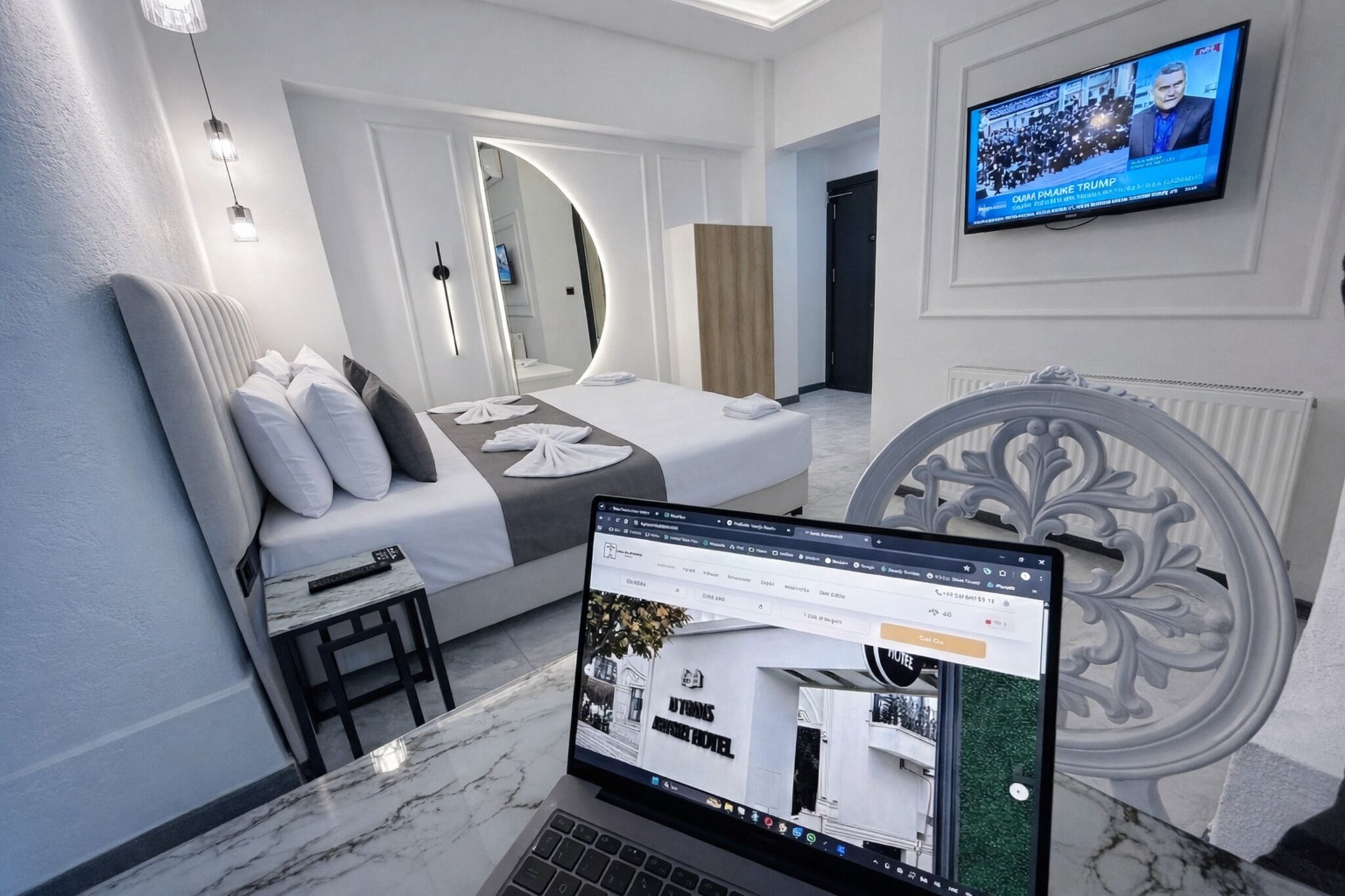 Quarto casal luxo | Área de estar