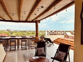 Terraço no piso superior