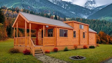 Cabana de Madeira Superior, não fumadores, vista para o lago | Wi-fi grátis, roupa de cama fornecida