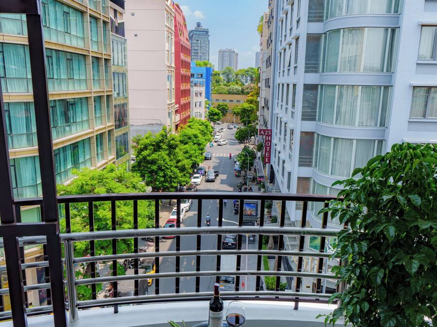 Vista para a cidade desde o alojamento