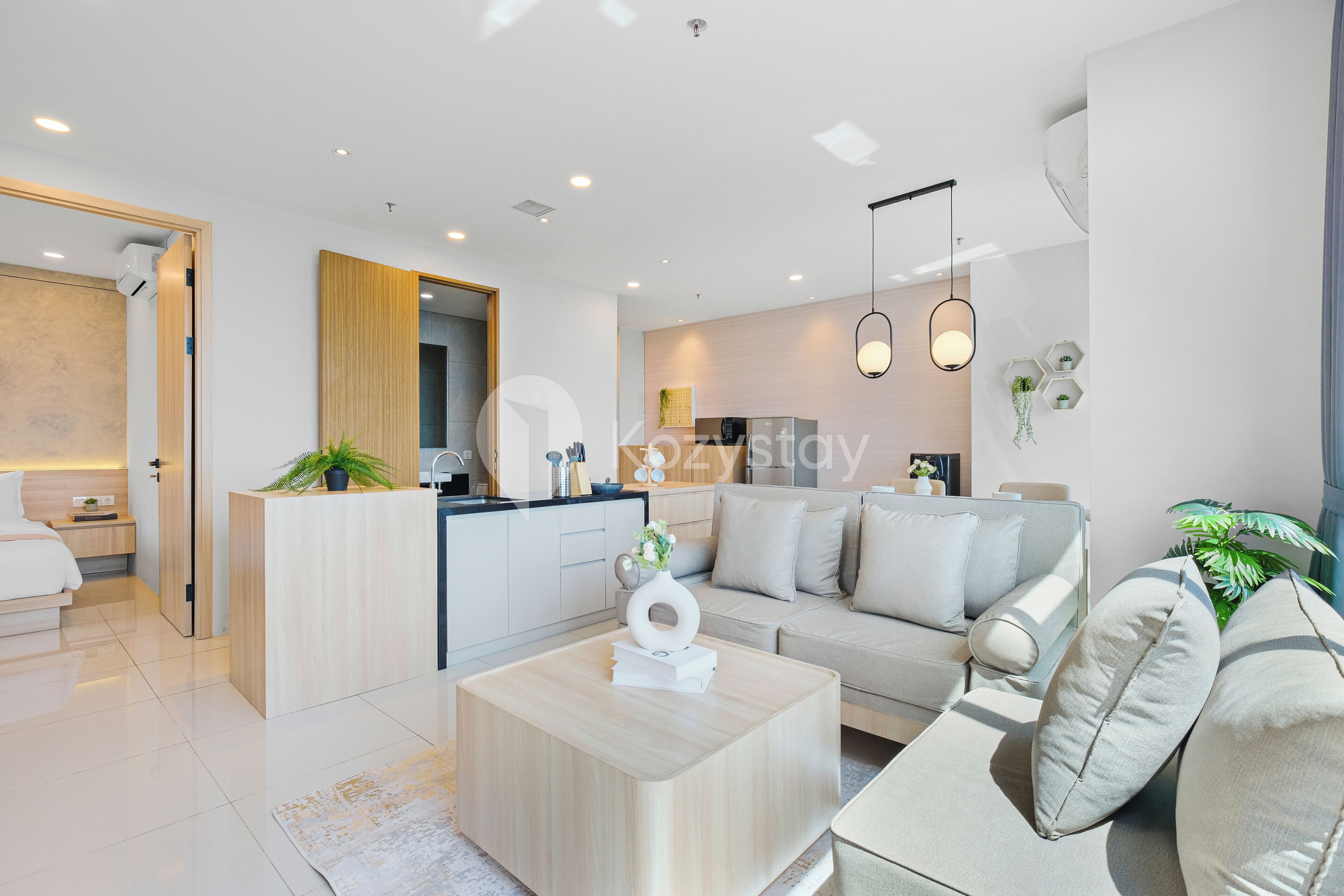 Apartamento, 2 quartos, Vista para a cidade | Sala de estar | Smart TV de 43 polegadas com canais por cabo, Netflix 