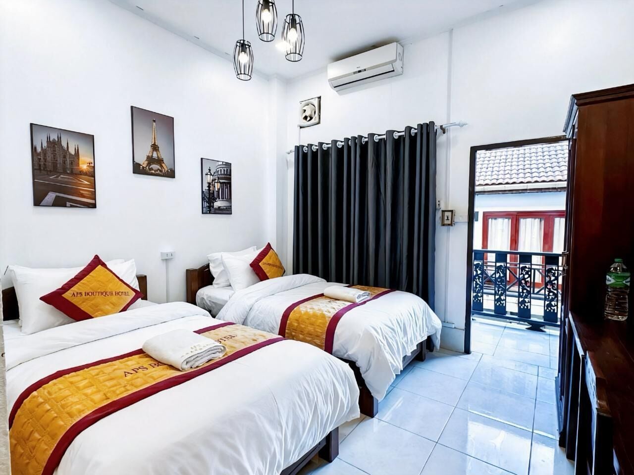 Quarto duplo superior, sacada, vista para o jardim | Wi-Fi de cortesia