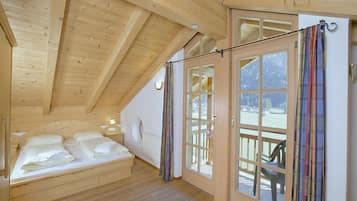 Chalé | 7 quartos, roupa de cama