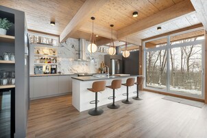 Chalé | Cozinha privada | Cafeteira/chaleira, chaleira elétrica, torradeira