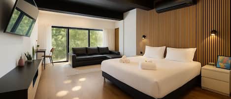 Suite Presidencial | Roupa de alta qualidade, edredões de penas, minibar, secretária